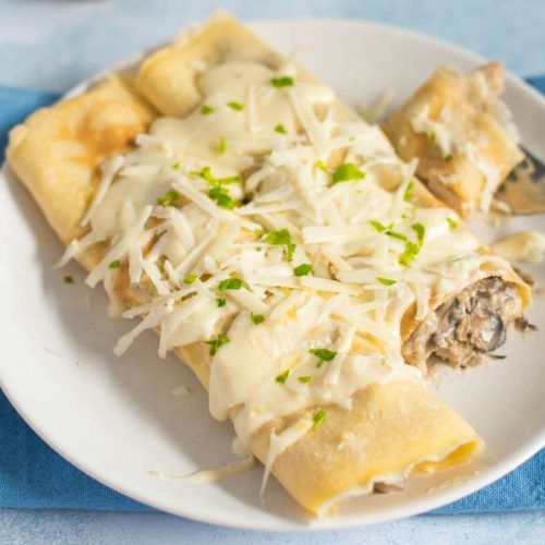 Turkey Filled Crepes Recipe | Yaya's Cookbook